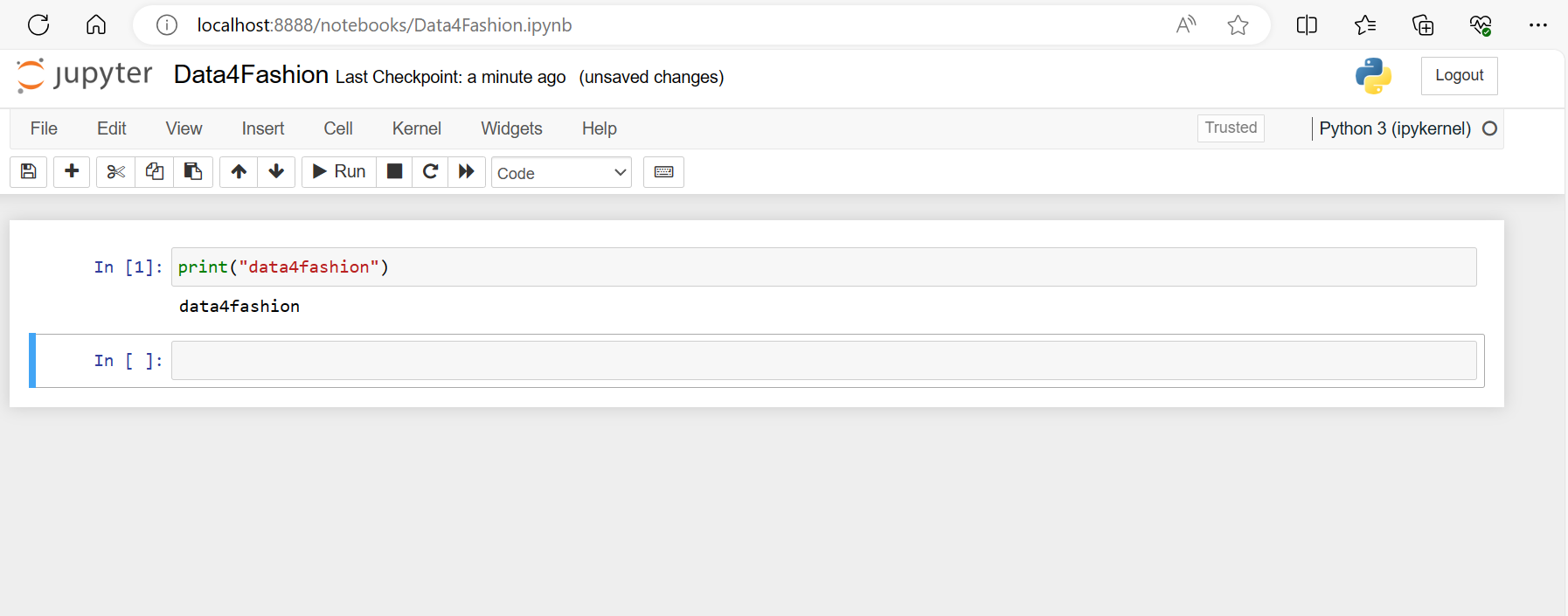 Jupyter Notebook To Write Python Code Data4fashion
