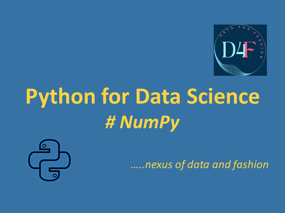 Numpy - Python Library - Data4Fashion